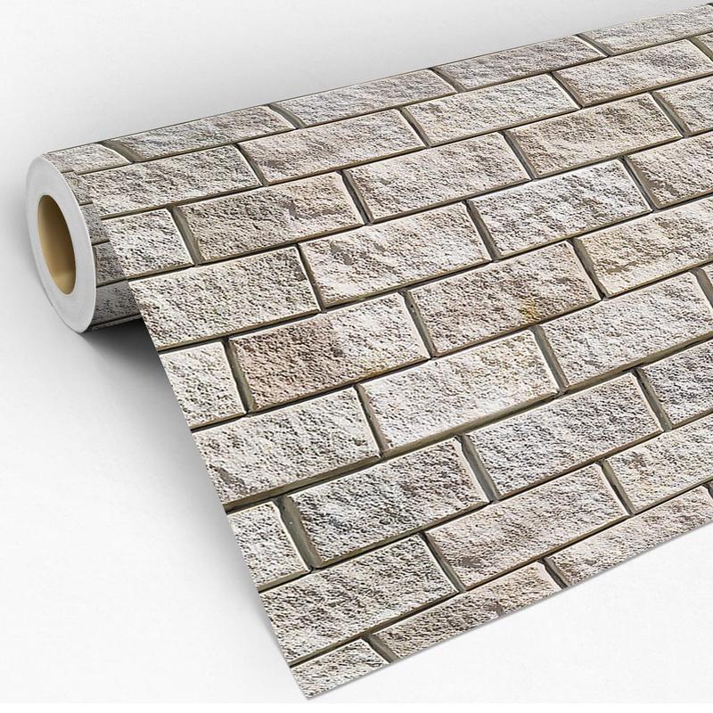 Papel de Parede Auto Adesivo Colante Pedras Tijolinho Castelo Medieval ...