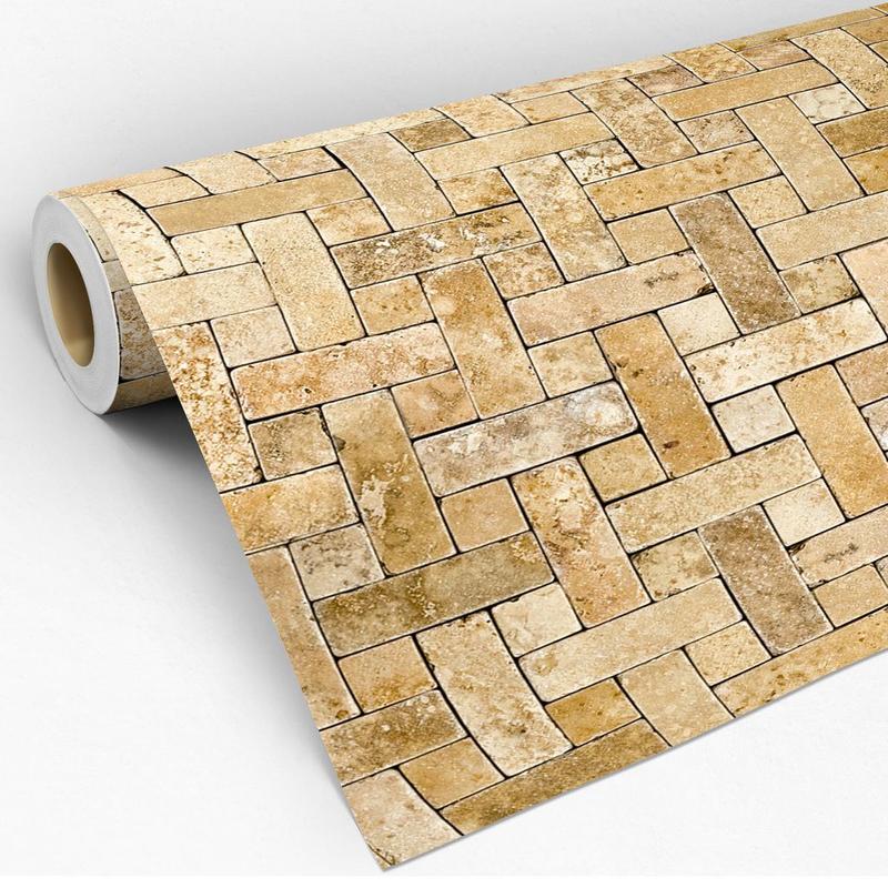 Papel de Parede Auto Colante Adesivo Canjiquinha Bloquinhos Tons de ...