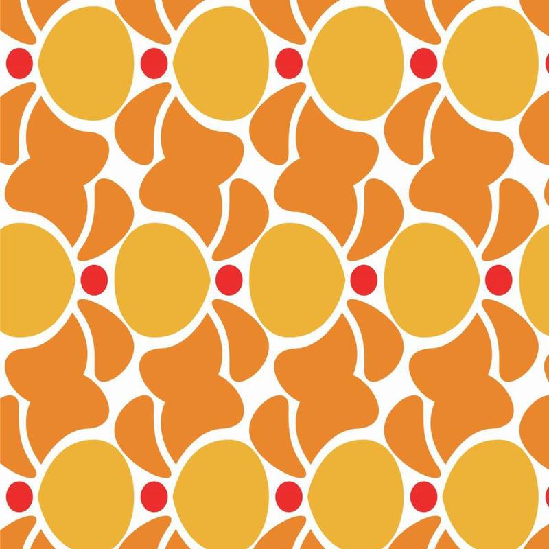 Papel De Parede Colaí Adesivo Lavável Amarelo E Laranja 15M - Colai ...