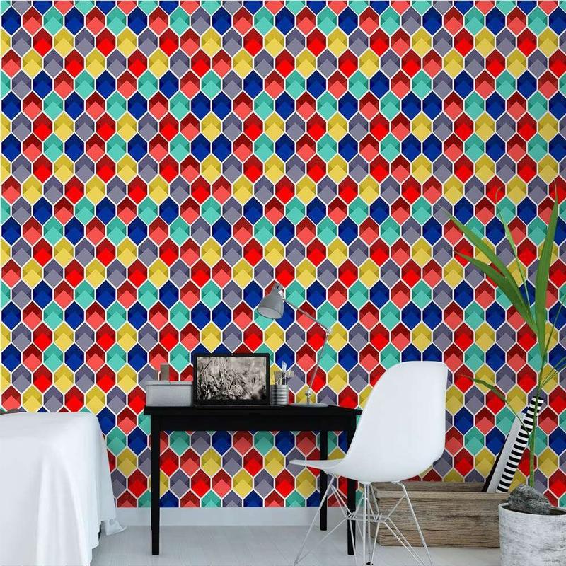 Papel de Parede Colmeia 3D Color - QCola - Papel de Parede - Magazine Luiza