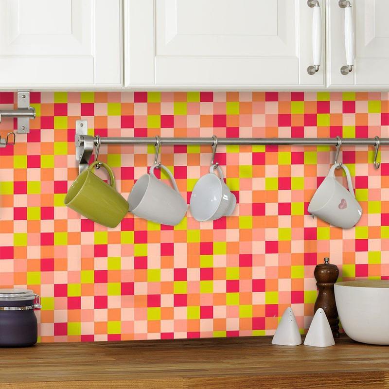 Papel de Parede Ladrilho Fruit - QCola - Papel de Parede - Magazine Luiza