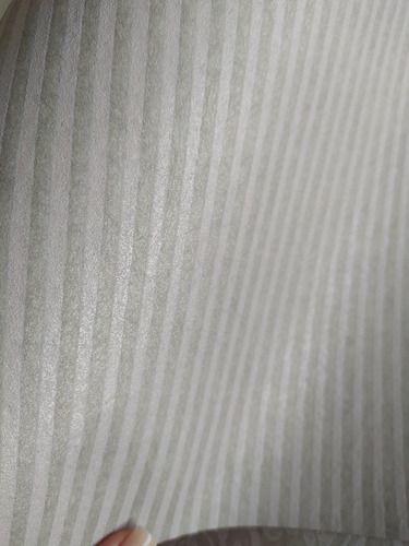 Papel De Parede Lavável Listrado Verde E Prata - facinus - Papel de ...