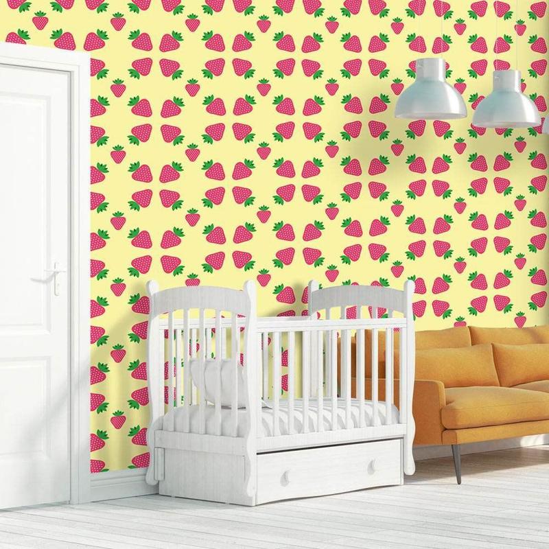 Papel de Parede Moranguinhos - QCola - Papel de Parede - Magazine Luiza