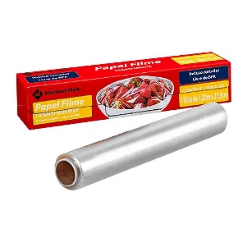 Papel Filme Transparente 120m Member's Mark Caixa com 1 Unidade ...