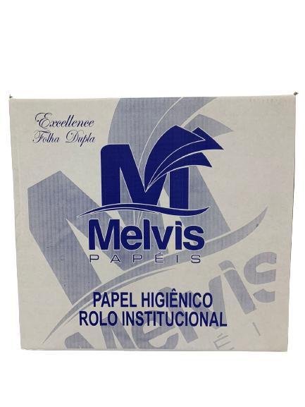 Papel Higiênico Rolão Folha Dupla 8x10x250m Melvis - Papel Higiênico ...