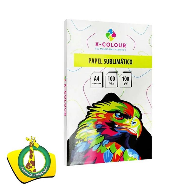 Papel Sublimático Fundo Rosa 100 gramas Pacote com 100 Folhas A4 X ...