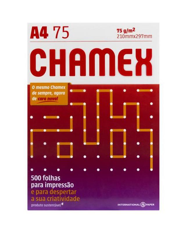 Papel sulfito A4 chamex 75G 500 folhas - Papel Sulfite - Magazine Luiza