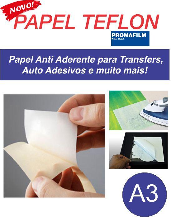 PAPEL TEFLON - Papel Release Anti Aderente - A3 - PROMAFILM - Papel ...