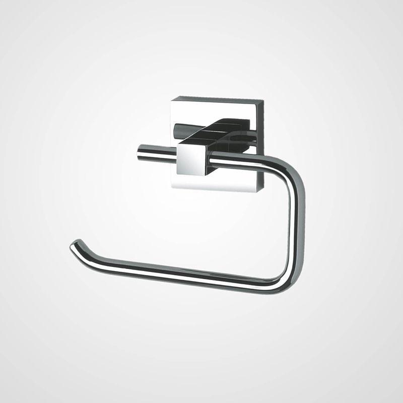 Papeleira Quadra Cromado Perflex - Porta Papel Higiênico - Magazine Luiza