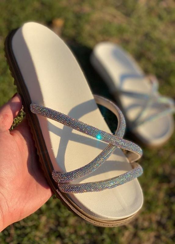 Papete branca de brilho - KAROLI - Papete Feminina - Magazine Luiza