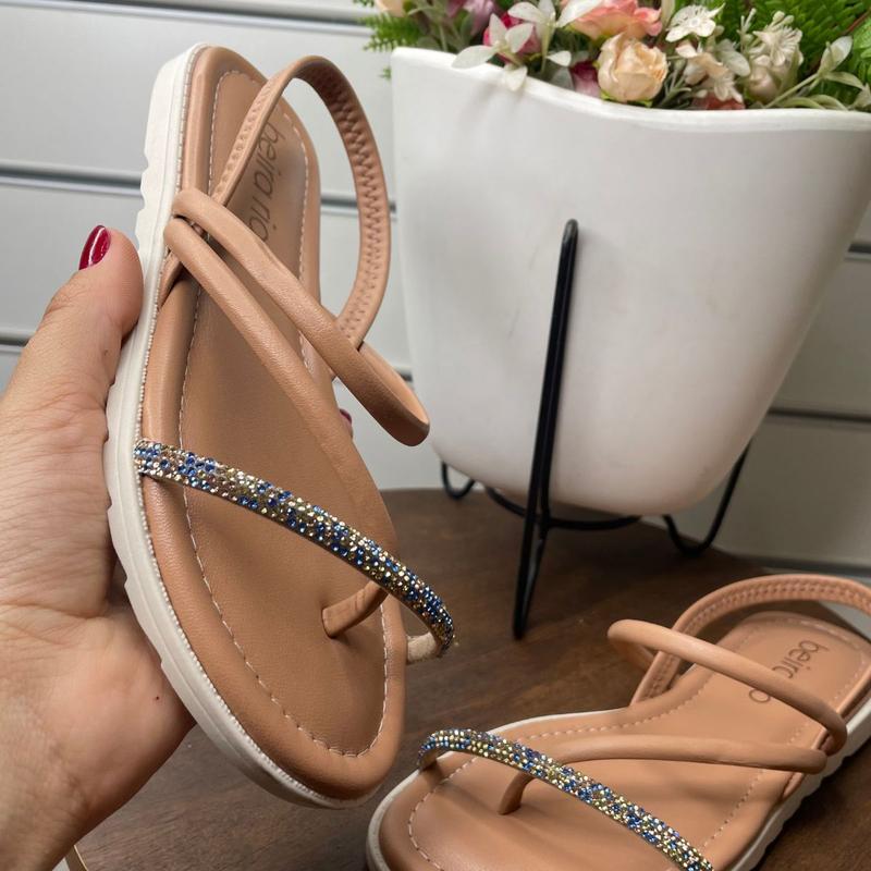 Papete Strass Beira Rio - Beira Rio Conforto - Papete Feminina ...