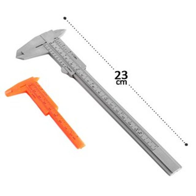 Paquímetro de Plástico 8cm X 15cm 2 Peças Colors - 47009 - ETILUX ...
