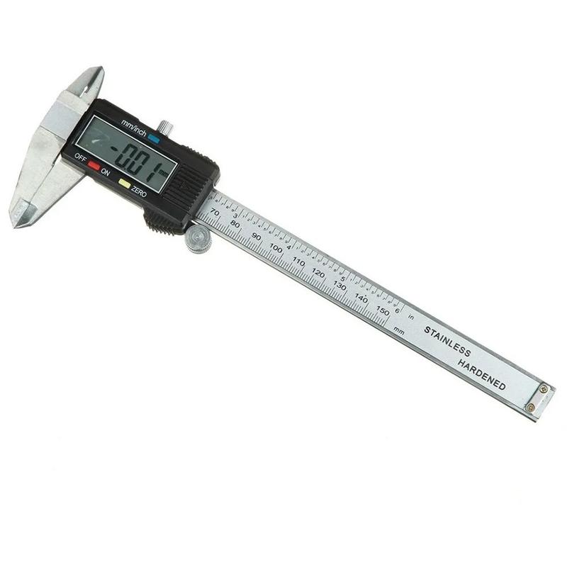 Paquímetro Digital Aço 0-150mm 6" Profissional C/ Estojo + Bateria ...