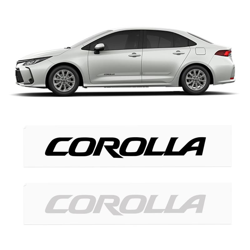 Par Adesivo para Friso Lateral com Escrita Corolla 2008 a 2023 ...