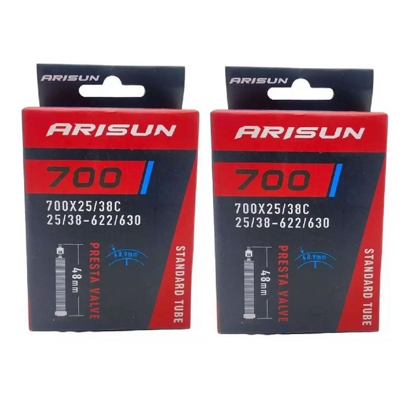 Par câmara de ar 700 x 25/38 bike Arisun bico fino 48 mm - Câmara de Ar ...
