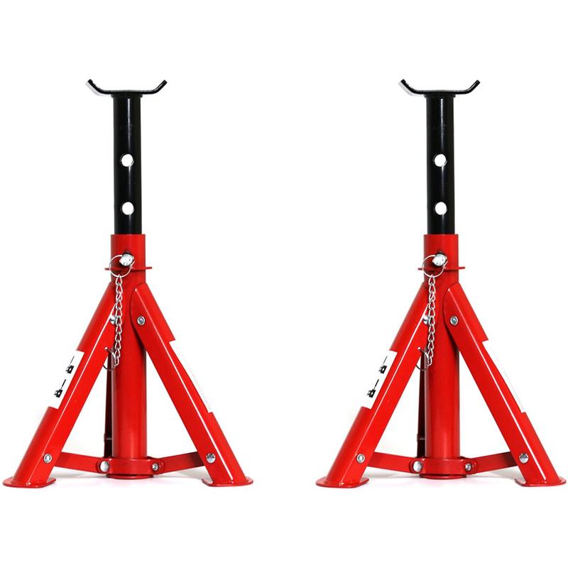 Par Cavalete Automotivo Retrátil 2 Toneladas 3 Nível Altura Tech One ...