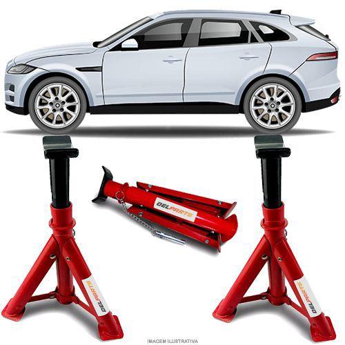 Par Cavalete Jaguar F Pace SUV Automotivo 4 Toneladas Com 3 Regulagens ...