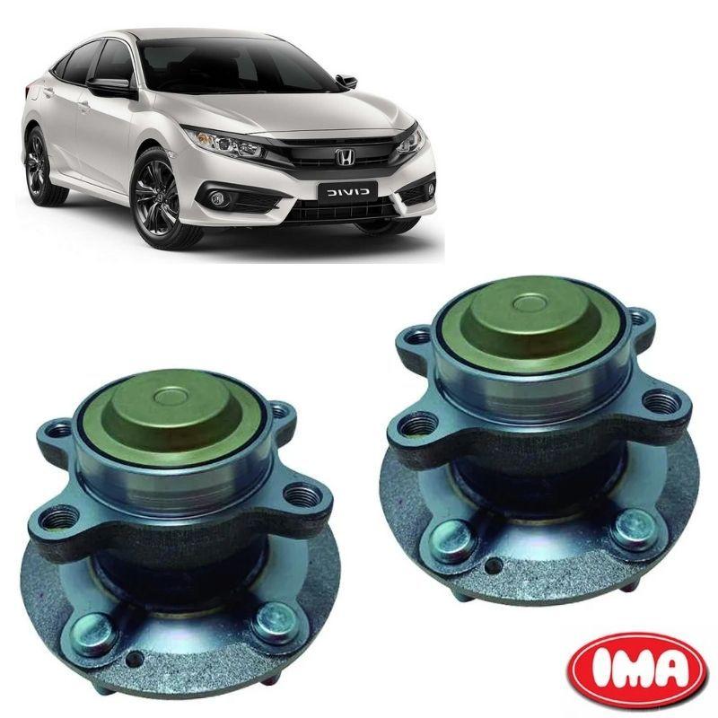 Par Cubo Da Roda Traseira Com Rolamento - Civic 2017 A 2019 - AL-77 ...