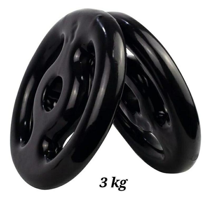 Par De Anilha Emborrachada De 3 Kg Para Treino Funcional - Evolution ...