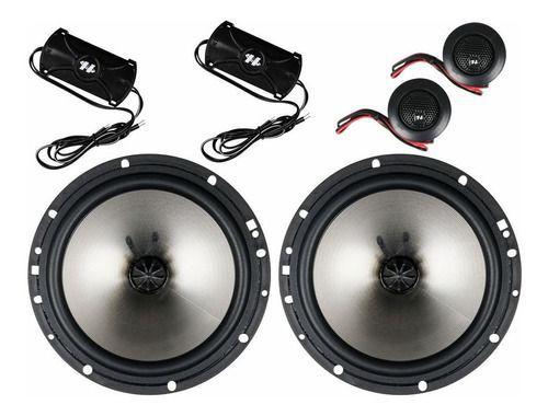 Par De Auto Falante 6 Polegadas 160w Rms Carro Som + Tweeter ...