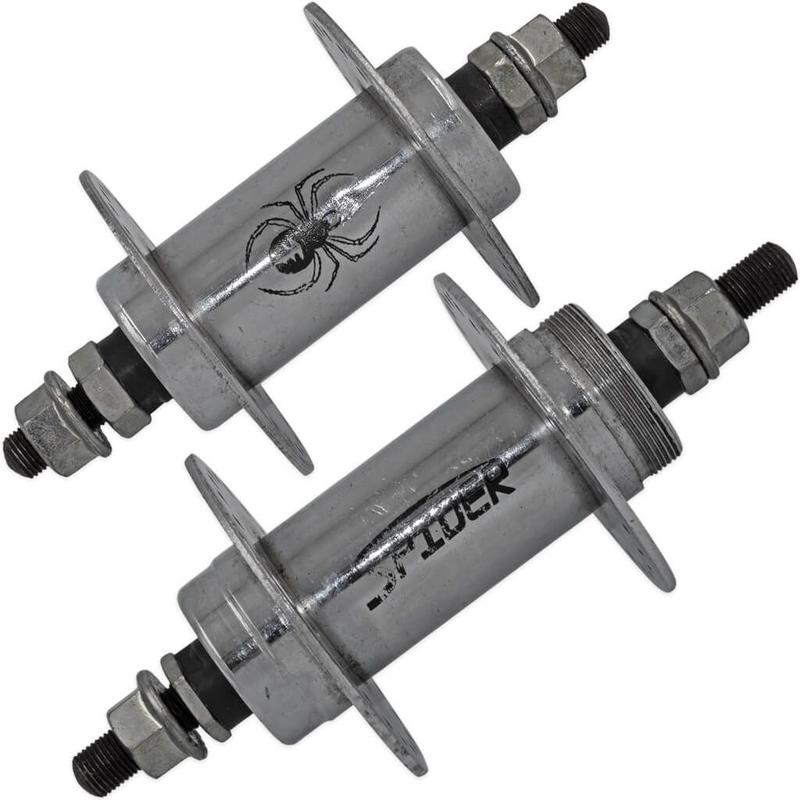 Par de Cubos Bicicleta D/T 72 Furos Alumínio Cromado V Brake Eixo 9mm ...