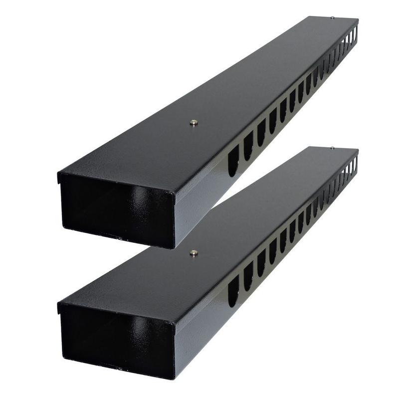 Par de Guia de Cabos Vertical para rack coluna 16U Preto - G - Pier ...