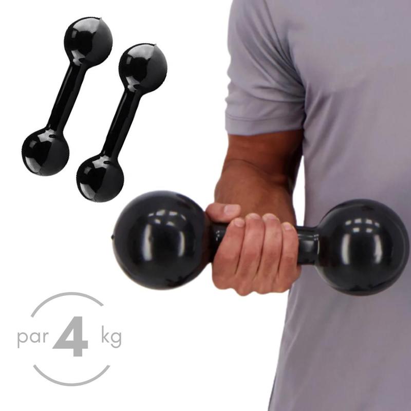 Par de Halter emborrachado de 1 KG A 5 KG Peso de Academia Fisioterapia ...