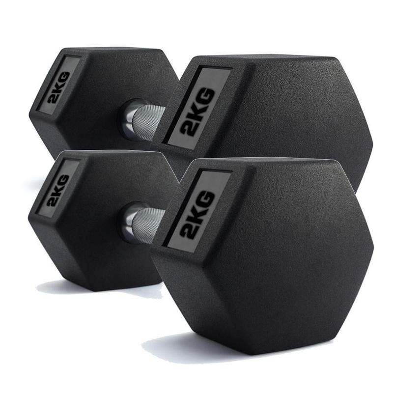 Par De Halteres Dumbell Sextavado Ahead Sports As2102 2Kg - Halteres ...