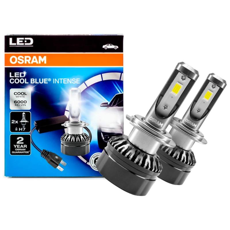 Par de Lâmpadas Osram Led H7 Cool Blue Intense 6000K 12V 18W Automotiva ...