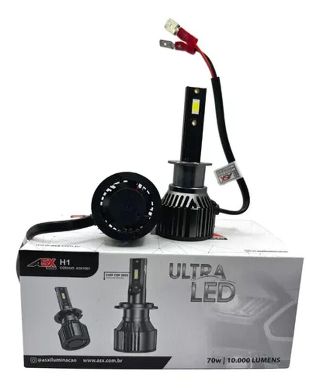Par De Ultra Led H1 ASX 70w 10000 Lúmens com cooler - Lâmpada ...