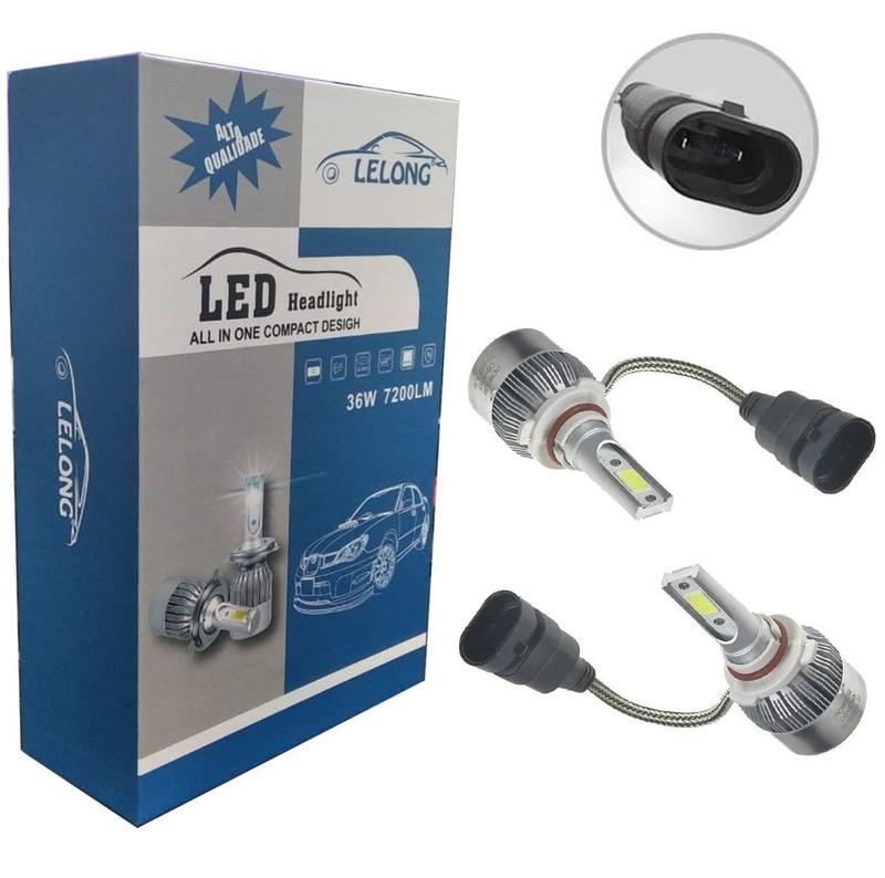 Par Lâmpadas LED HB3 Branca 6000k 36w com 7200 Lúmens - LeLong ...
