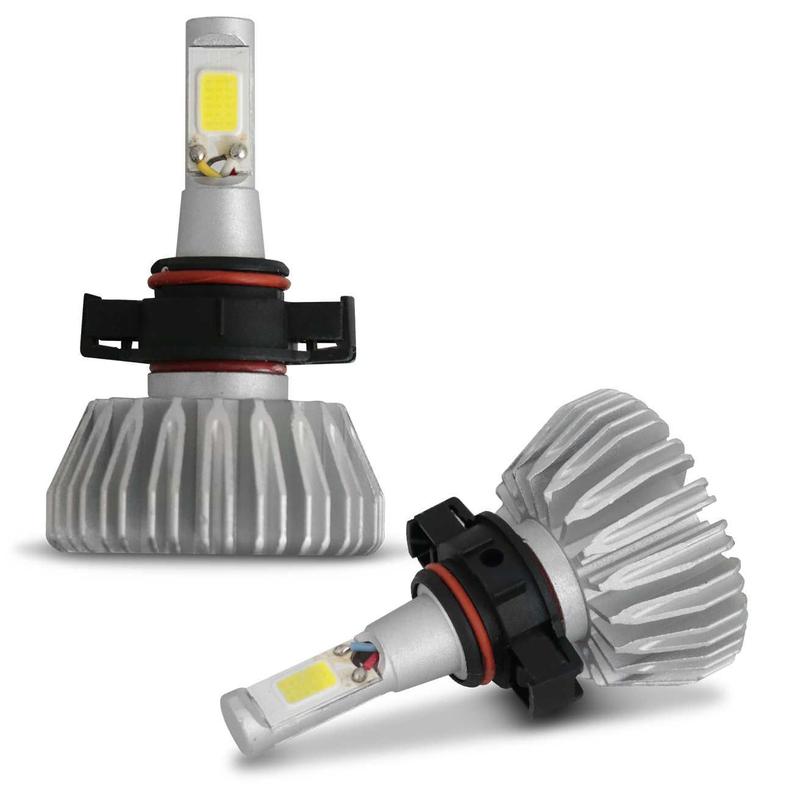 Par Lâmpadas Super Branca LED Farol Alto Baixo 6000K 12V 24V H4 H1 H3 H4 H7 H8 H11 H16 H27 HB3 ...