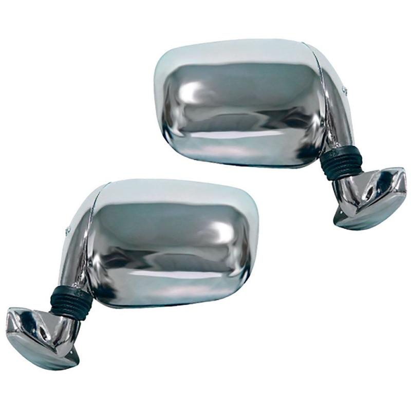 Par Retrovisor Externo Cromado Renov ReversÍVel Universal Ld + Le ...