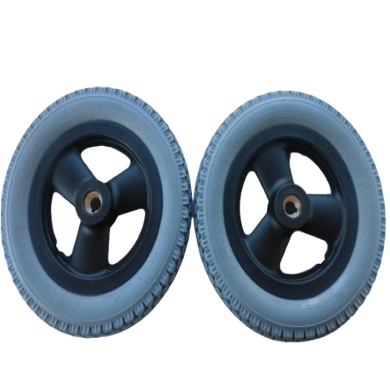 Par Roda Aro Nylon 12 1/2 x 2 1/4 Pneu Macico Cadeira de Rodas Freedom ...