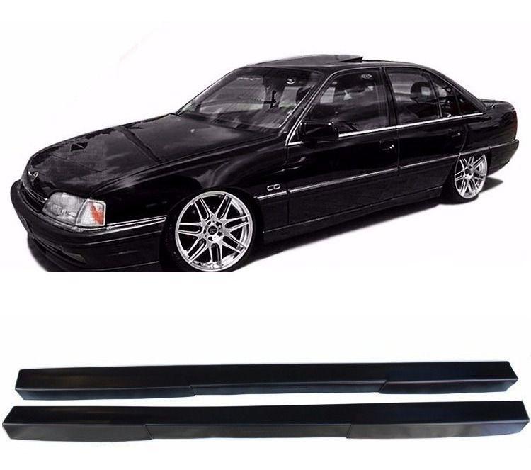 Par spoiler lateral omega 93 a 97 4 portas sem tela plástico preto ...