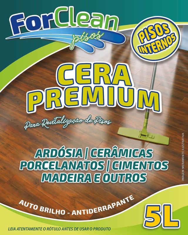 Para Piso de Madeira - Cera Acrílica Incolor Antiderrapante 5 Litros - For Clean Pisos - Cera ...