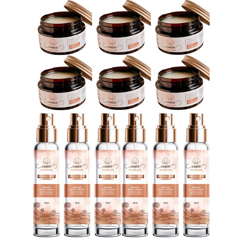 Parafina Bronzeadora + Oleo Spray Bronzeador Conxa Atacado - Conxá ...