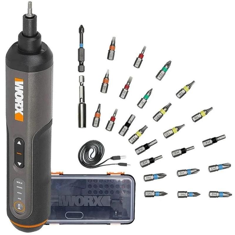 Parafusadeira 4V C/Maleta E 24 Bits Bivolt Wx240 Worx Unic U ...