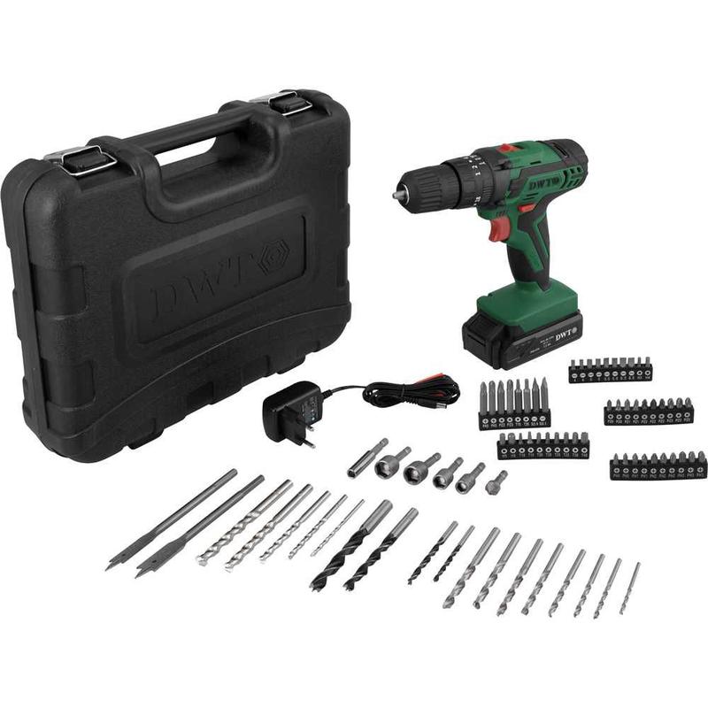 Parafusadeira/furadeira com impacto a bateria, 12 V, fonte bivolt ...