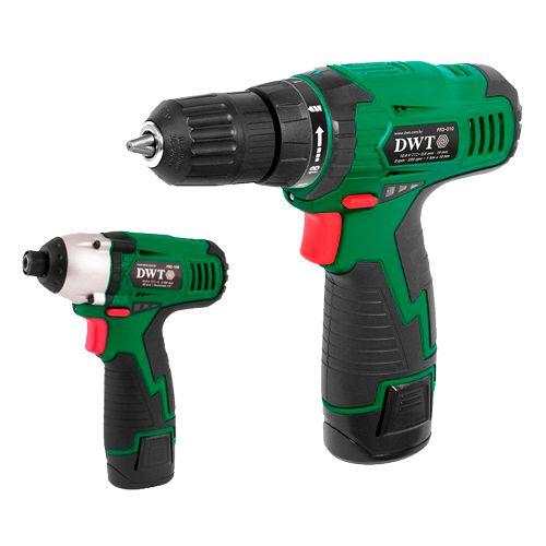 Parafusadeira Furadeira + Paraf C Impacto Bateria 12V Pfbd - DWT ...