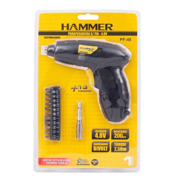 Parafusadeira s/ fio Hammer - PF -48 - 4.8v BIVOLT - Outros Ferramentas ...