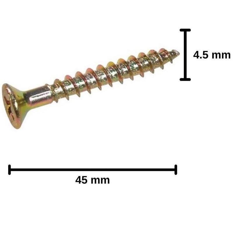 Parafuso Chip Board Cabeça Chata 4.5 x 45 50 UN - Chip Flix - Parafuso ...