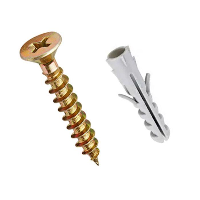 Parafusos Com Buchas de Nylon Kit Com 100 Peças 10mm - Rei do Sextavado ...