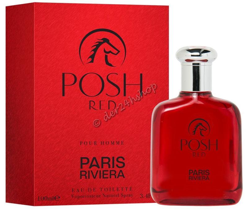 Paris riviera posh red masculino eau de toilette 100ml - Perfume ...