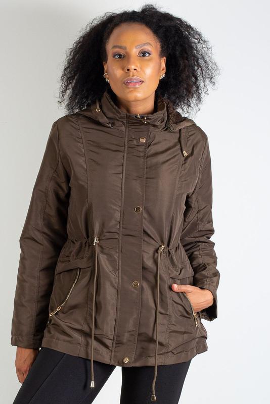 Parka feminina forrada com capuz 80105 - Fluffy - Casaco Feminino ...