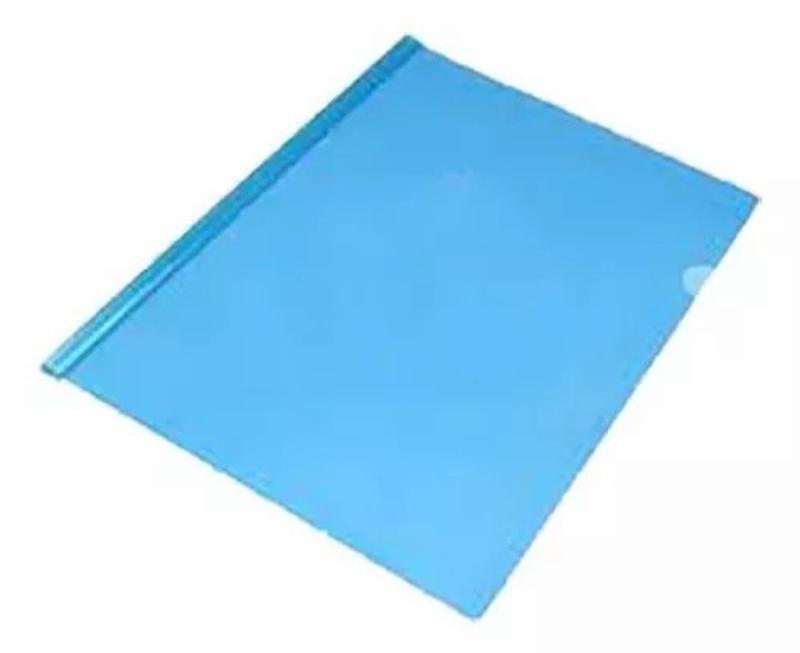 Pasta Canaleta Protetora de Documentos A4 Azul c/ 10 Unidades - Plaspiral - Pastas - Magazine Luiza