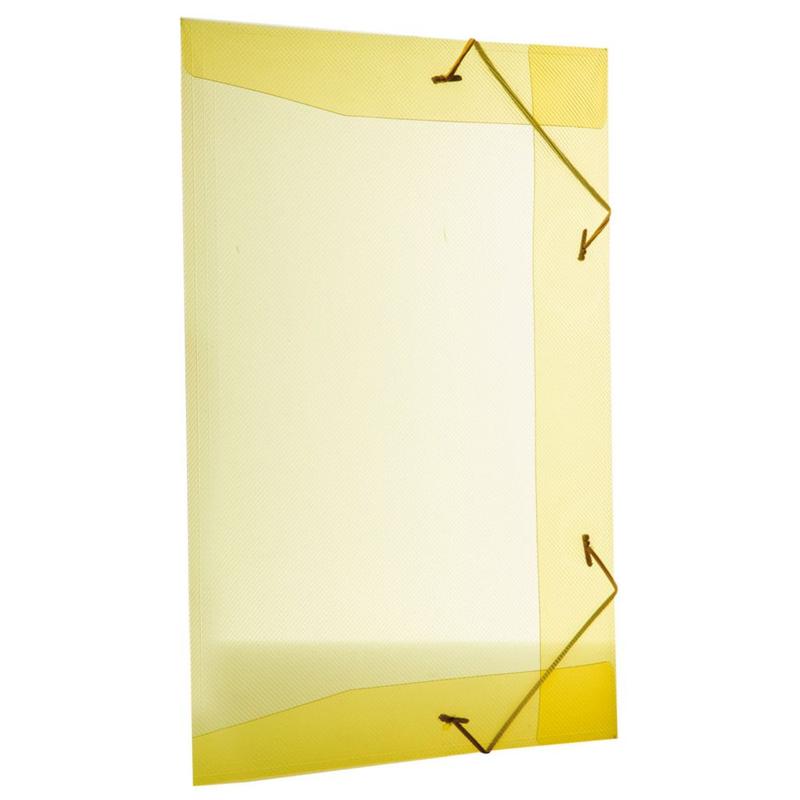 Pasta com aba elastico pp oficio fina amarela com 10 peças - vmp ...