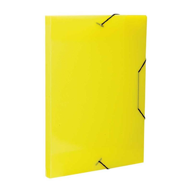 Pasta com elástico A4 2cm amarelo New Line Dello - Pastas - Magazine Luiza