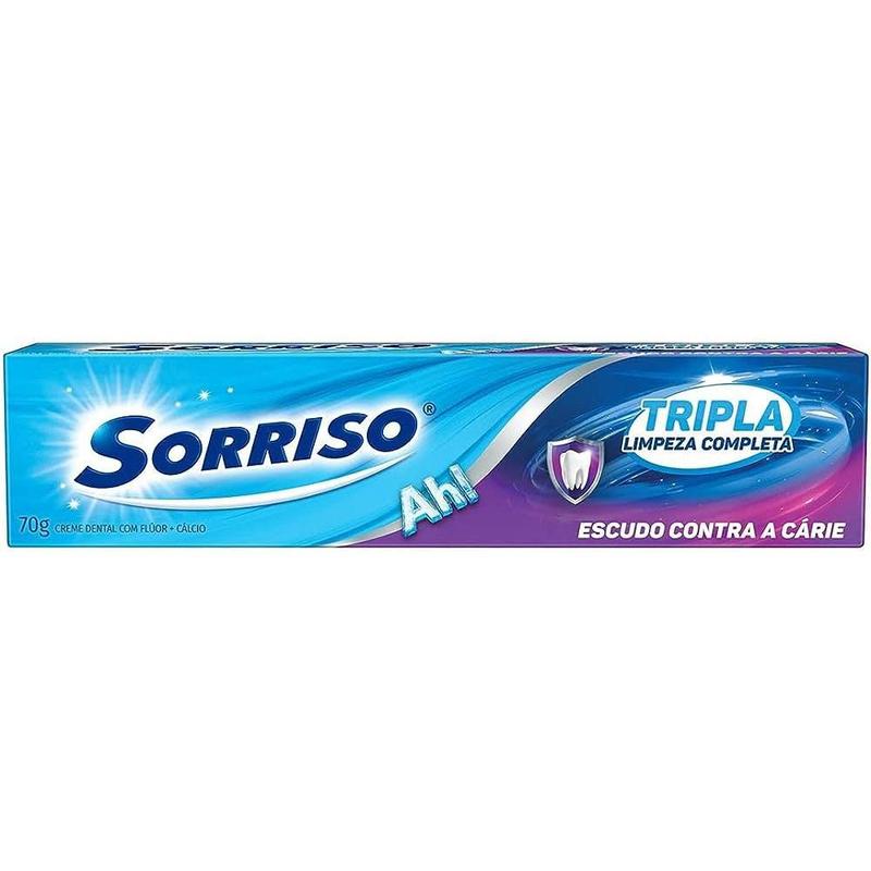 Pasta Creme Dental Sorriso Tripla Limpeza Completa 70g - Creme e Gel ...