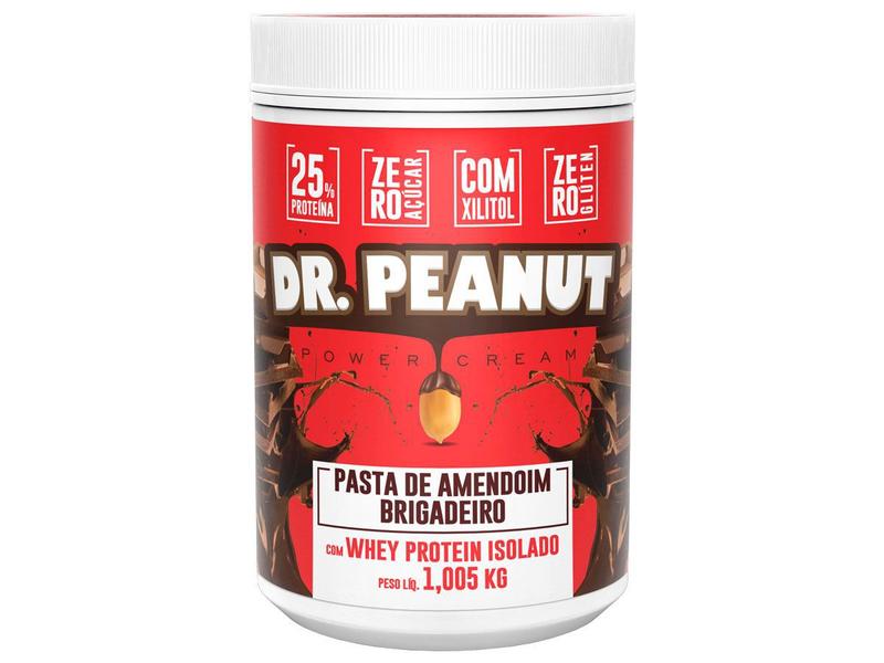 Pasta de Amendoim Dr. Peanut -Brigadeiro 1kg - c/ Whey Isolado - DR ...